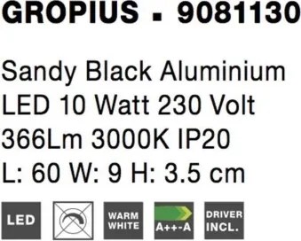 Nástěnné LED svítidlo NOVA LUCE GROPIUS 10W 3000K 9081130
