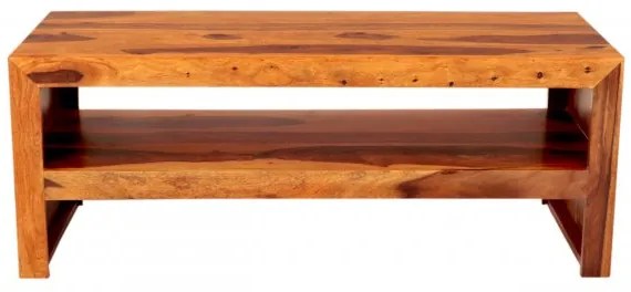 Indický nábytek - TV stolek Tara 120x45x45 z indického masivu palisandr Světle medová
