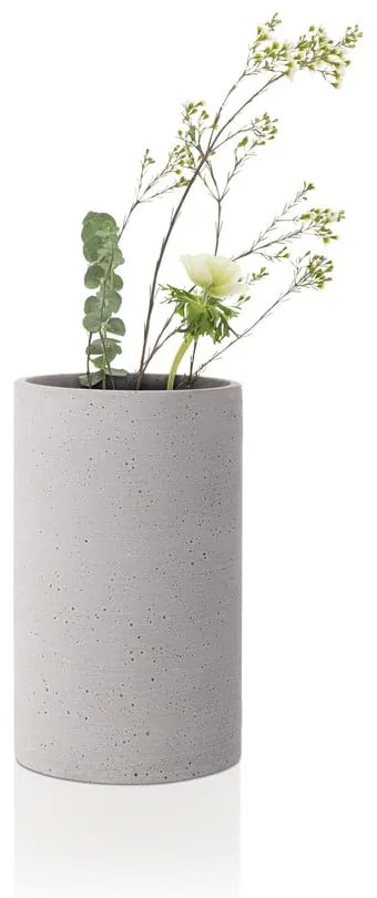Světle šedá váza Blomus Bouquet, výška 20 cm