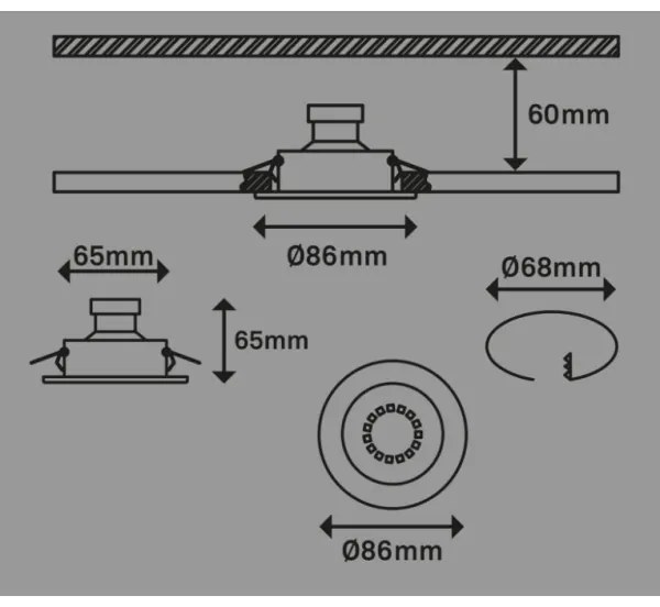 Briloner 7221-039 - SADA 3x LED Koupelnové svítidlo 1xGU10/3W/230V stříbrná