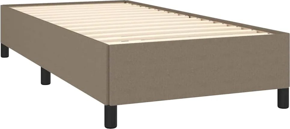 Box spring postel s matrací taupe 90x200 cm textil 3127777
