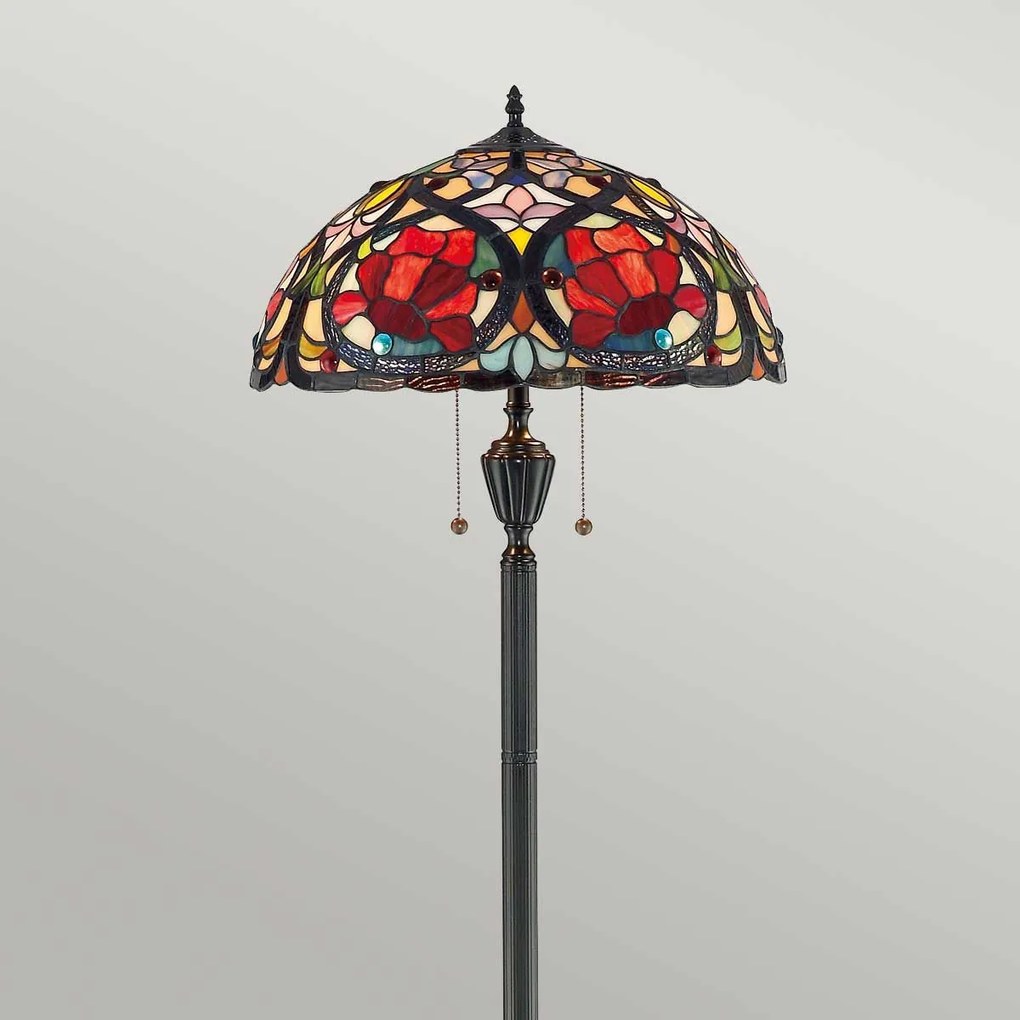 Elstead Tiffany lampa stojací LARISSA 158 cm/2×E27