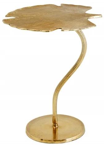 Příruční stolek Ginkgo list 53cm zlato/ 41789