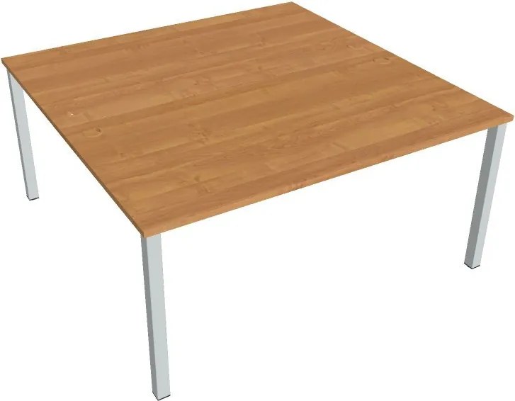 Kancelářský pracovní stůl Hobis USD 1600, deskaakát, černá černá