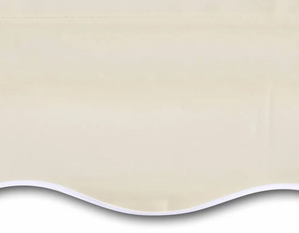 Plachta na markýzu 480x295 cm plátěná Bílá / oranžová