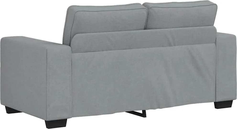 2dílná sedací souprava s poduškami světle šedá textil 3324731