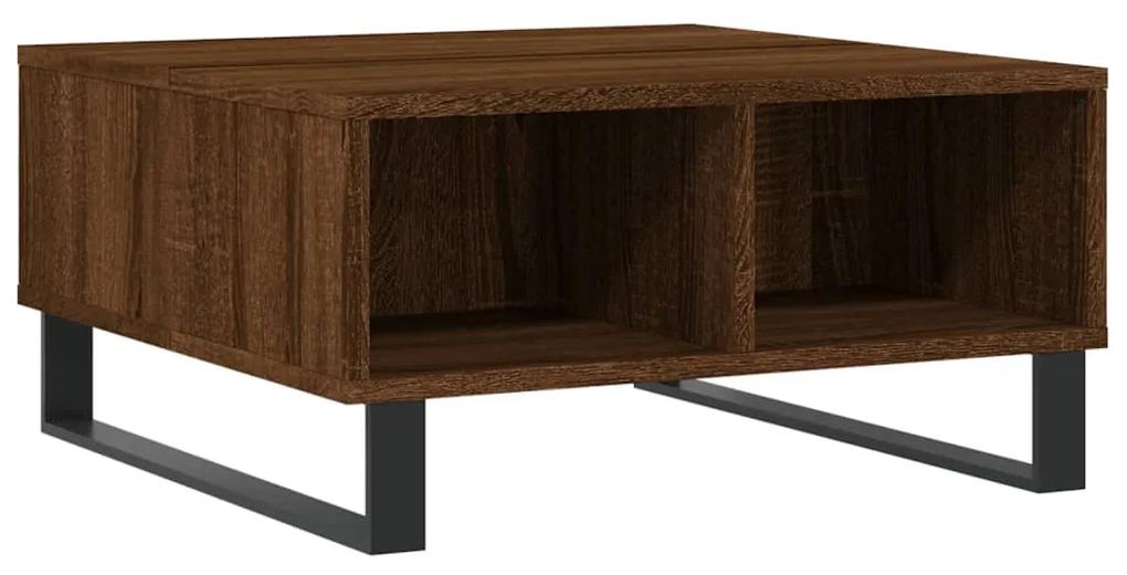 Konferenční stolek hnědý dub 60 x 60 x 30 cm kompozitní dřevo - Default Title