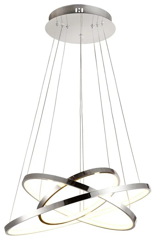 Závěsná lampa LUNE 60W Stříbrná