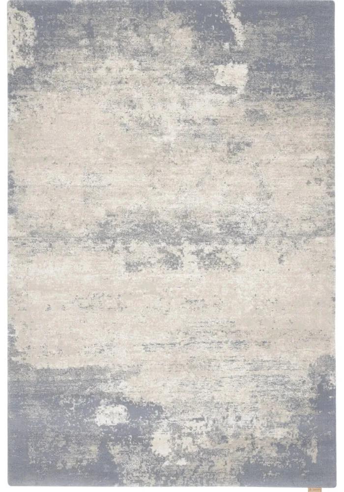 Krémovo-šedý vlněný koberec 200x300 cm Bran – Agnella