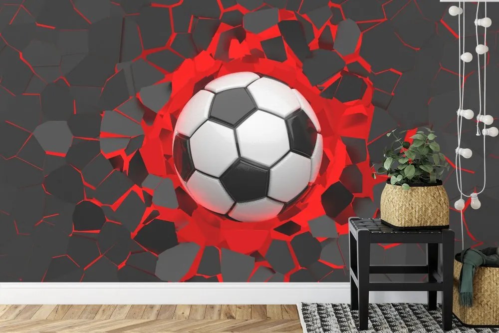 Fototapeta Fotbal 3D Omyvatelný vlies 135x90