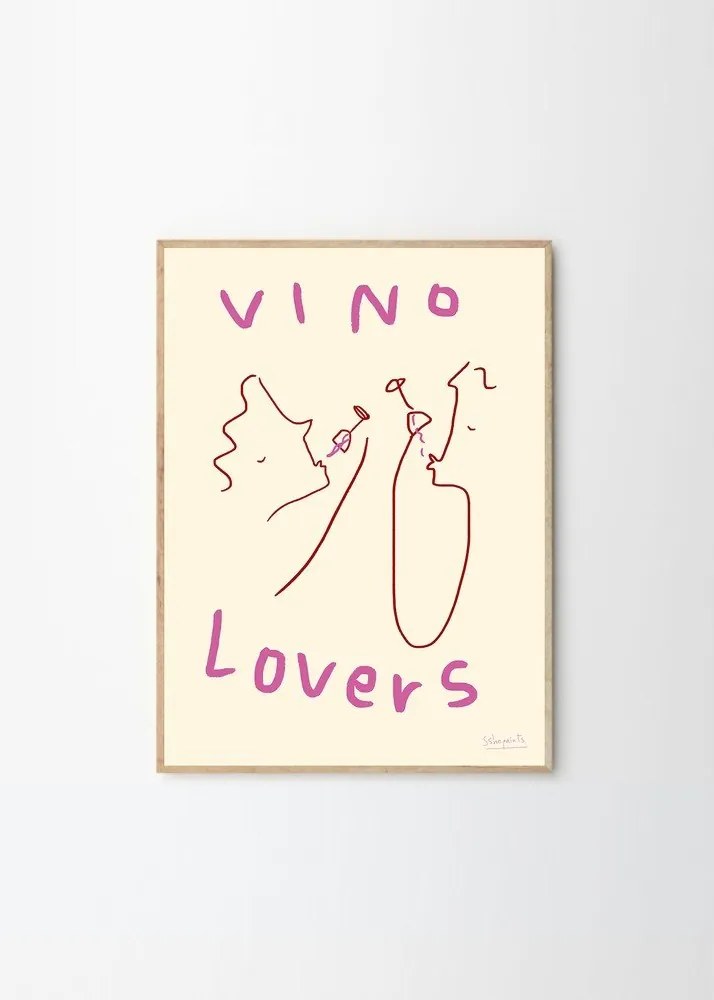 Plakát 50x70 cm Vino Lovers – Ruby Hughes – The Poster Club