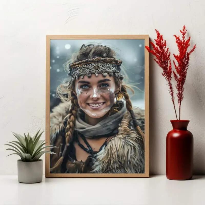 Plakát - Žena v čele vikingského klání