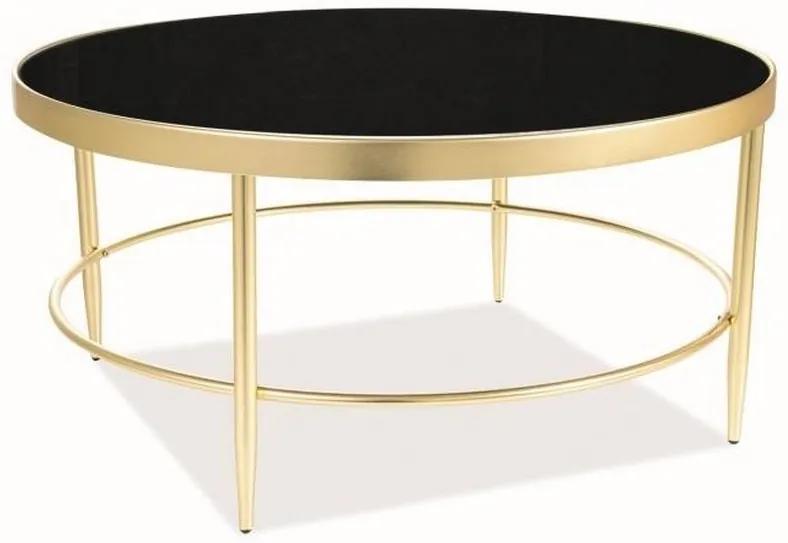 Expedo Konferenční stolek TAIKA B, 82x40x82, černá/zlatá