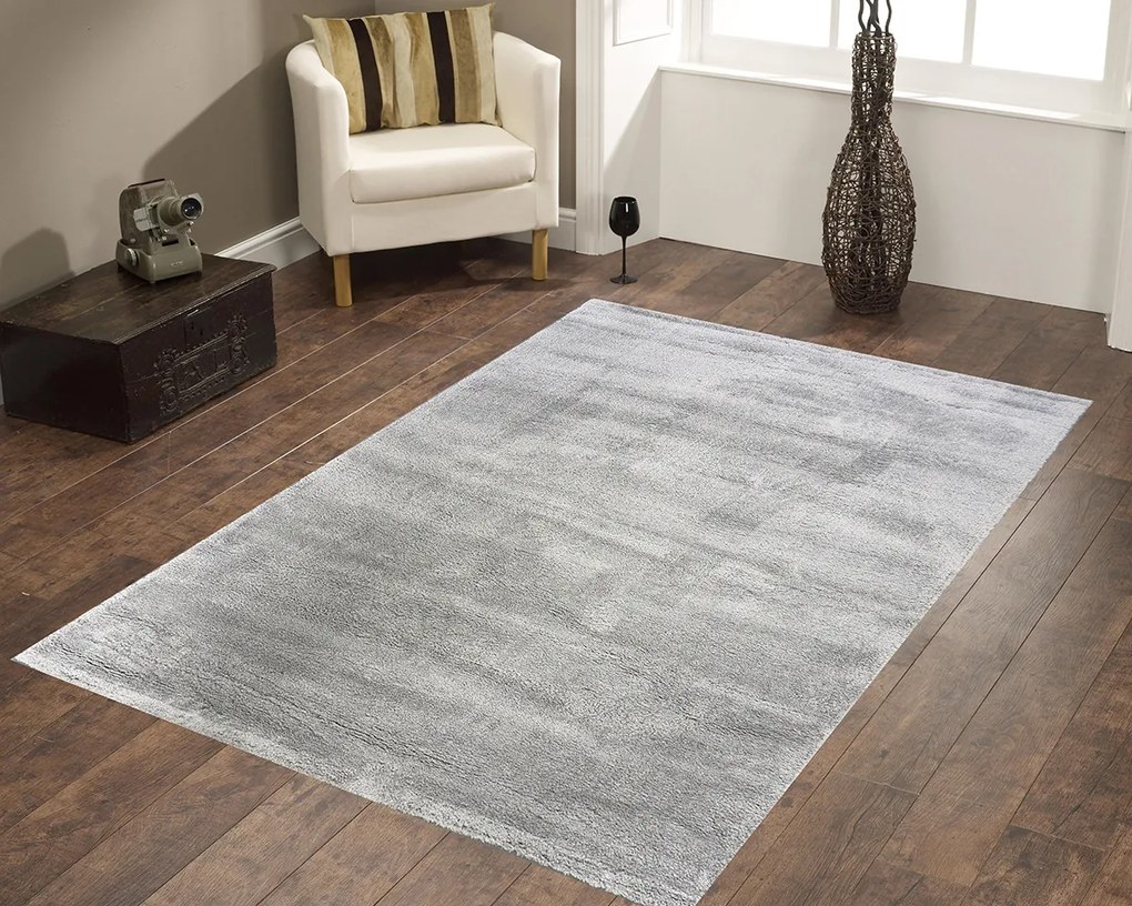 Berfin Dywany, Kusový koberec Microsofty 8301 Light grey, 120x180, šedá, kancelář
