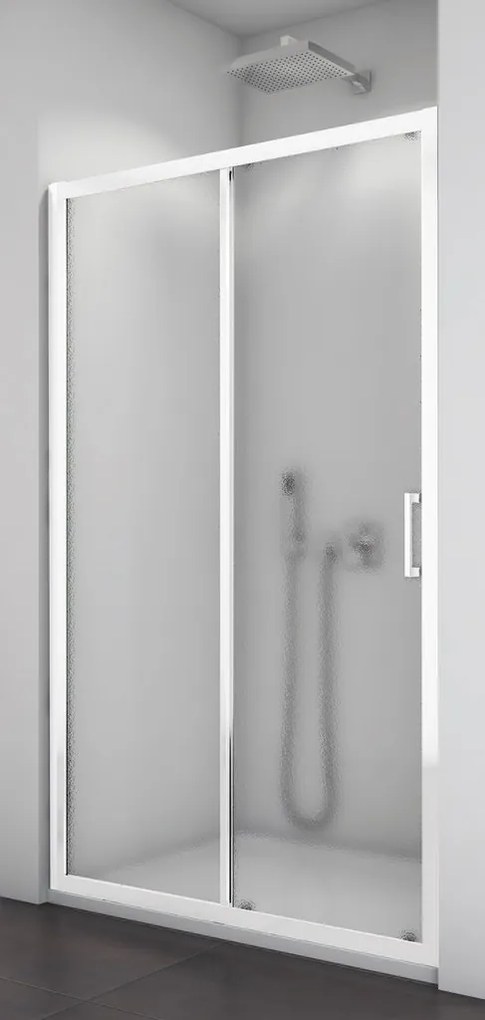 SanSwiss TOPS2 1600 04 22 Sprchové dveře jednodílné 160 cm, bílá/durlux