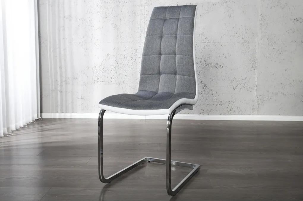 Inviro Konferenční židle TENTI šedo-bílá