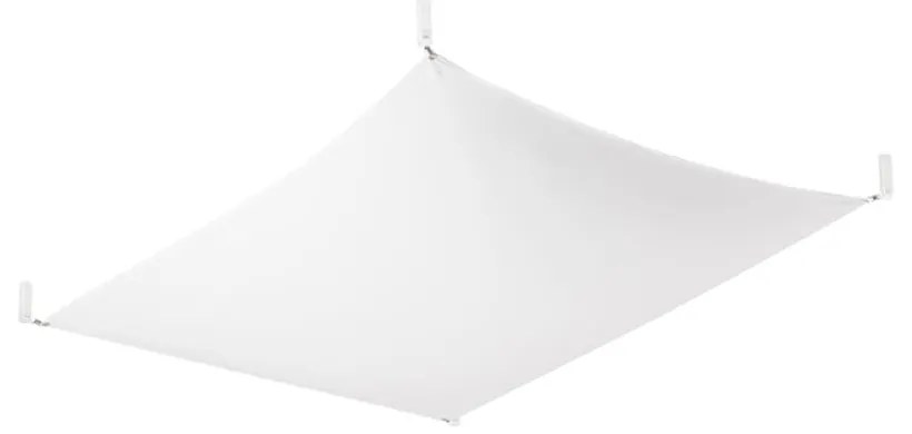 Bílé stropní svítidlo s textilním stínidlem 80x105 cm Viva – Nice Lamps