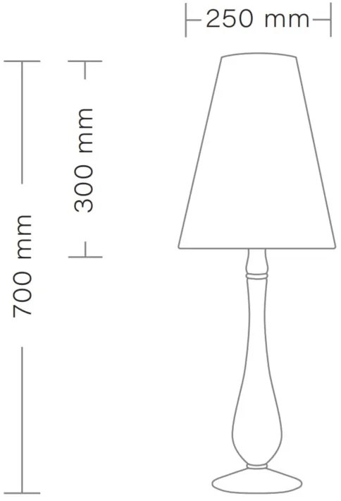 KANDELA - Stolní lampa TULIP PLUS