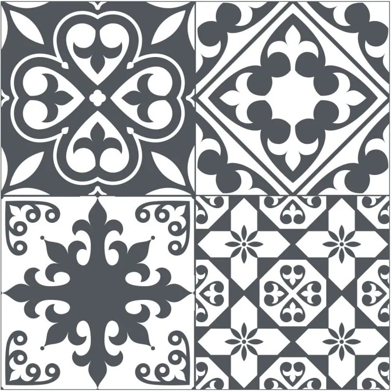 Samolepka na podlahu Ambiance Floor Sticker Tiles Leandro, 45 x 45 cm