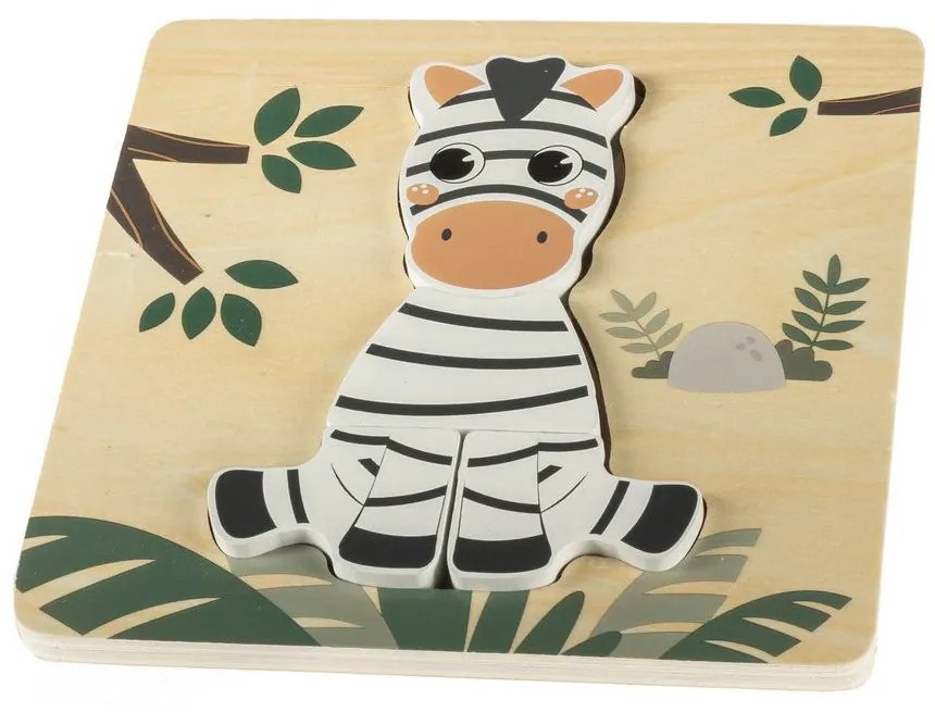 Zopa Dřevěné puzzle malé Zebra