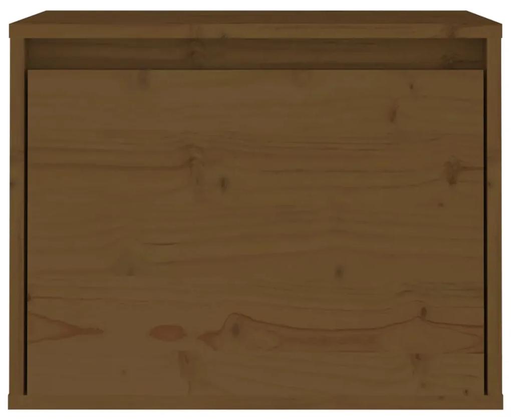 Nástěnná skříňka medově hnědá 45 x 30 x 35 cm masivní borovice