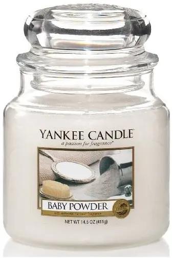 Aromatická svíčka, Yankee Candle Baby Powder, hoření až 75 hod
