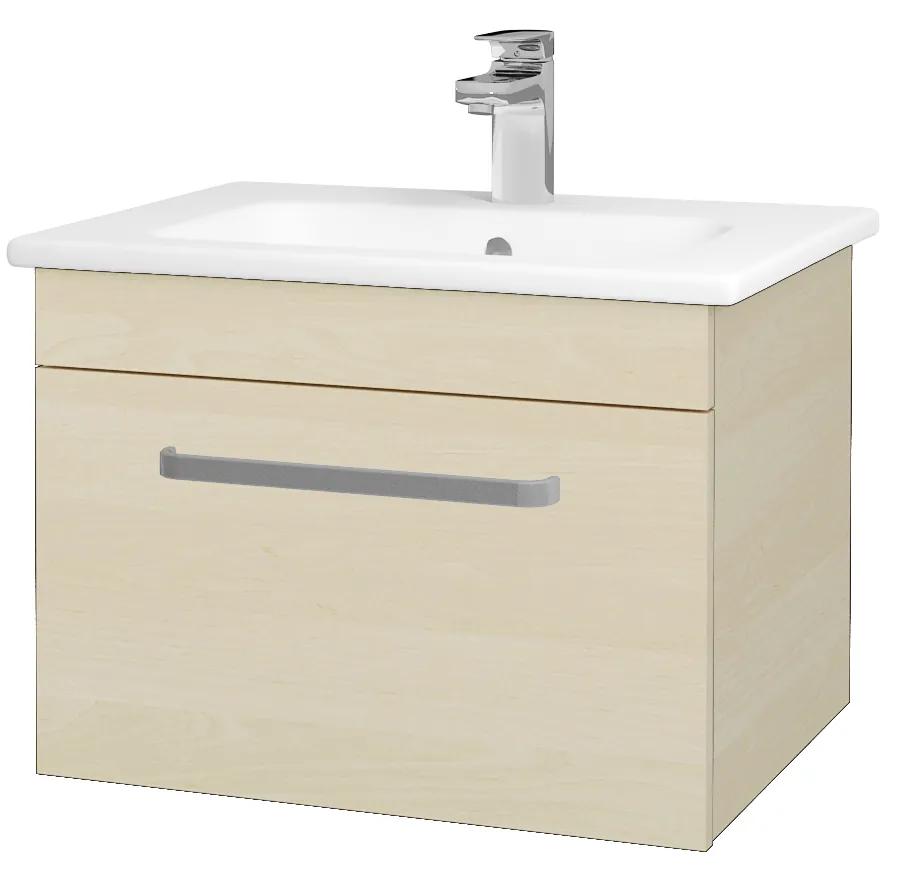 Dřevojas Koupelnová skříň ASTON SZZ 60 Varianta: N01 Bílá lesk / Úchytka T01 / D02 Bříza
