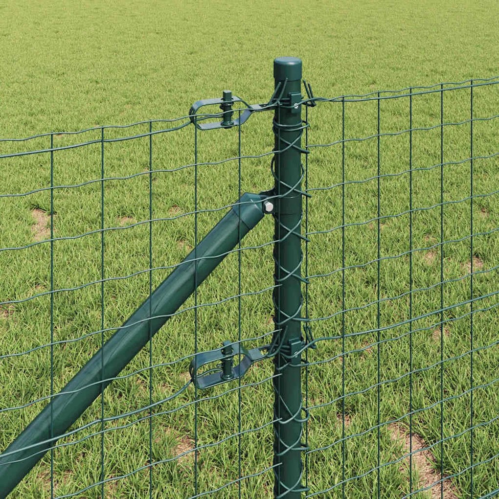 Evropský plot se hroty 10 x 0,8 m Ocel potažená PVC Zelená 3350538
