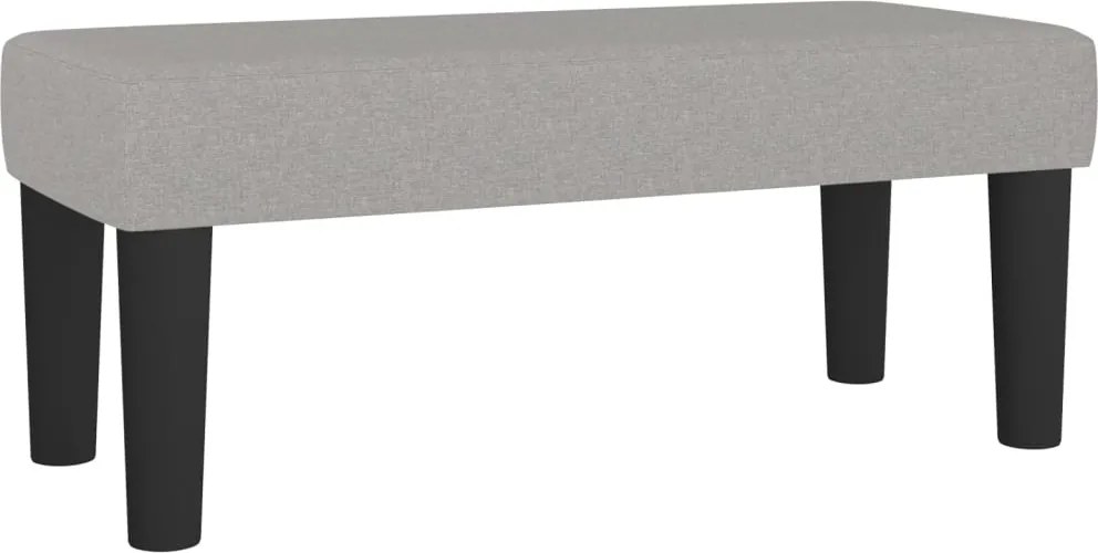 Box spring postel s matrací světle šedá 80 x 200 cm textil 3136709