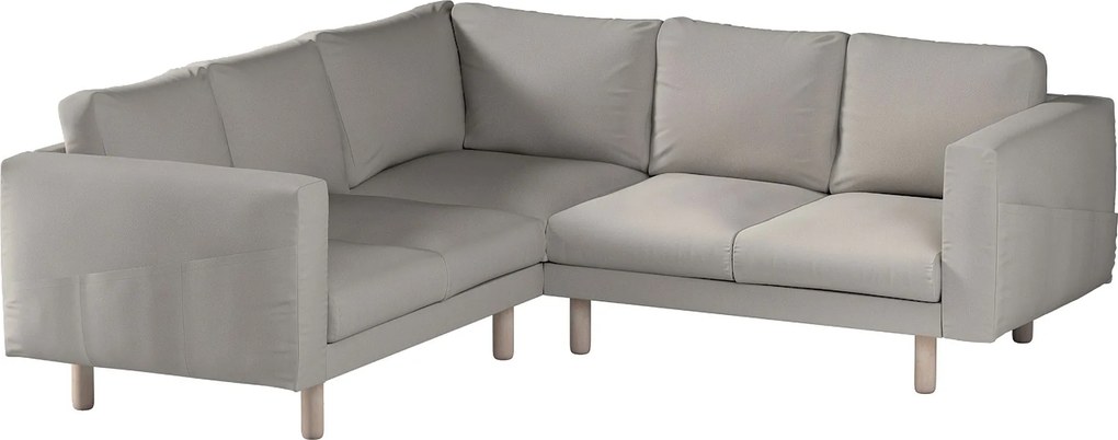 Potah na pohovku IKEA Norsborg rohová 4-místná barva šedá látka pletený vzor