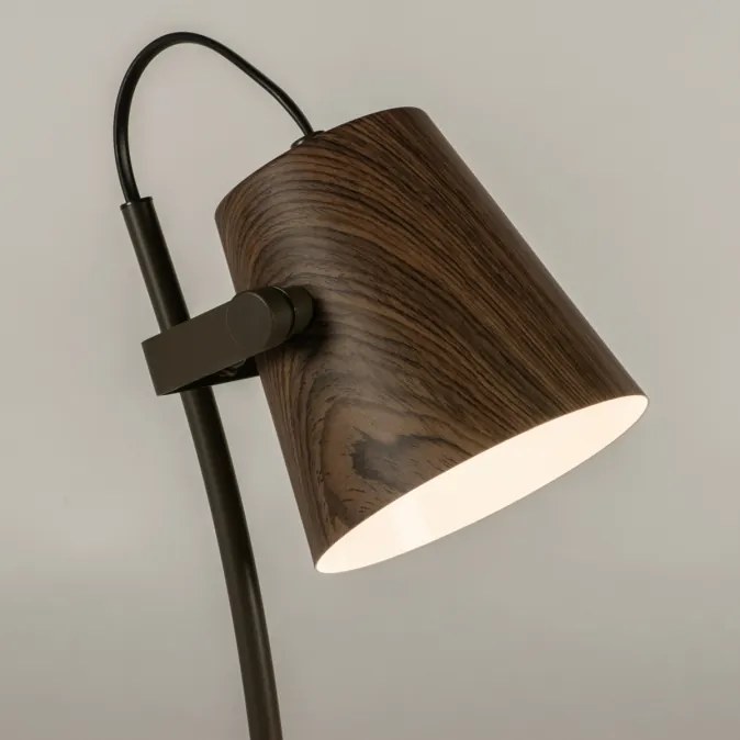 Stolní designová lampa Laventa Wood Look