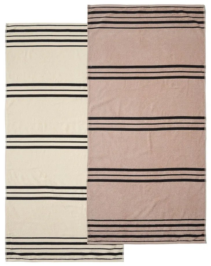Béžová plážová osuška 75x150 cm Banded Stripe – Catherine Lansfield