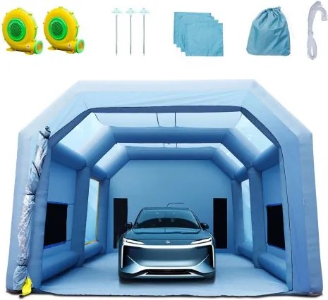 nafukovací stříkací kabina Pro lakování automobilů Stan 10,06 × 6,1 × 3,96 m