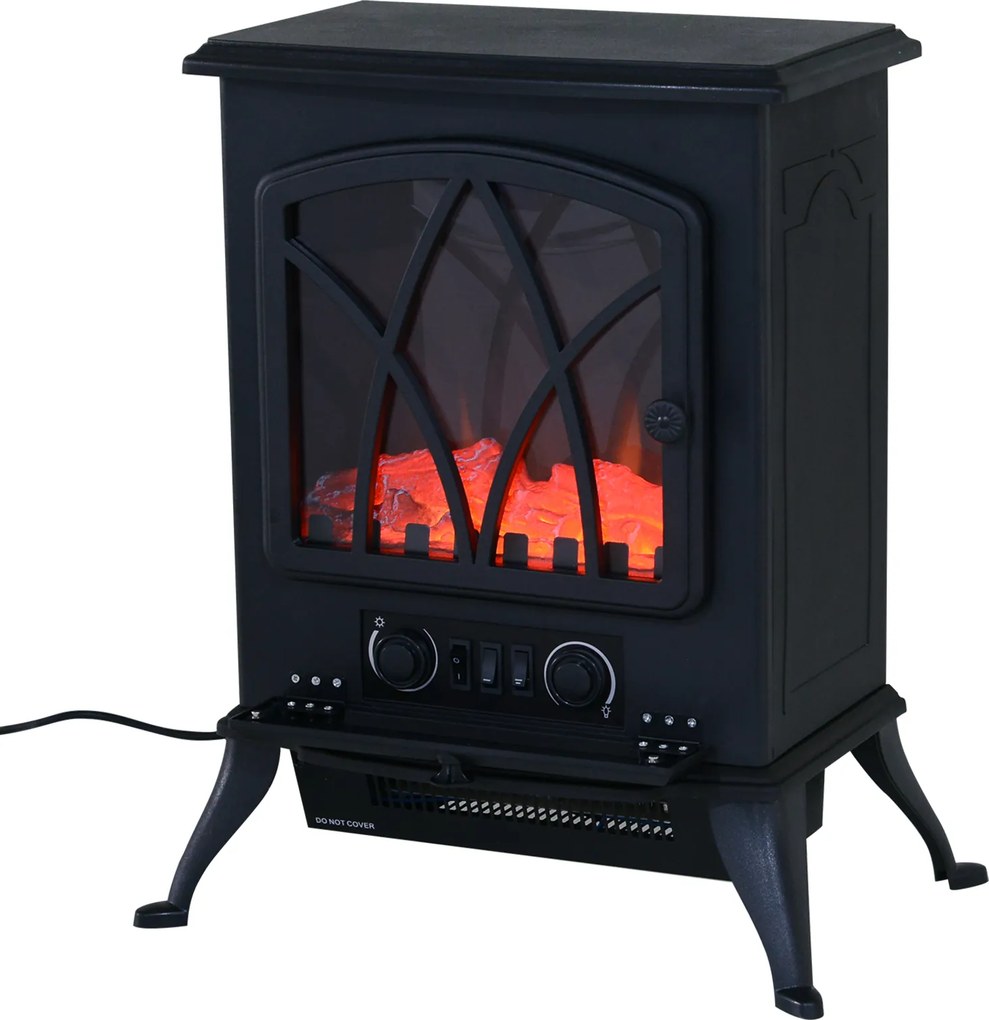 HOMCOM Elektrokamin Krb Krbová kamna Elektrický nástěnný krb (Model6)