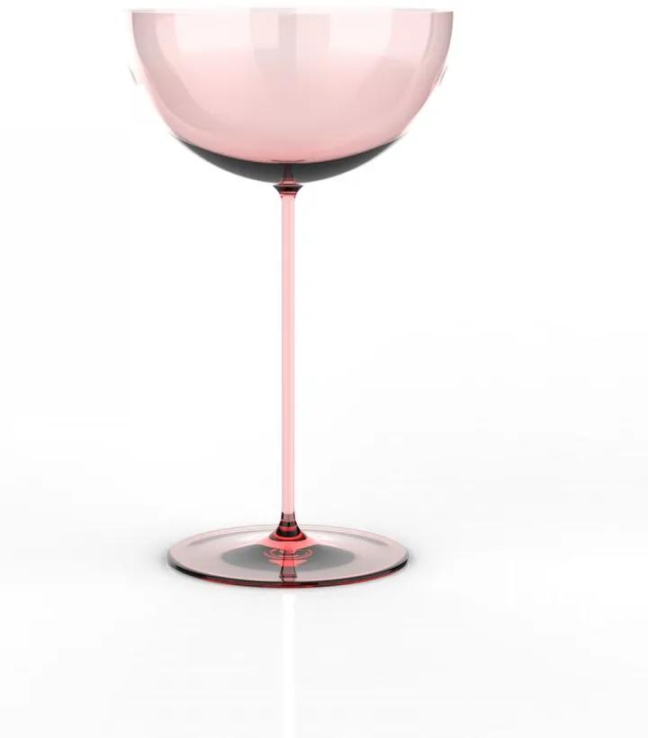 Sklenice Champagne - design Lukáš Houdek, světle růžová