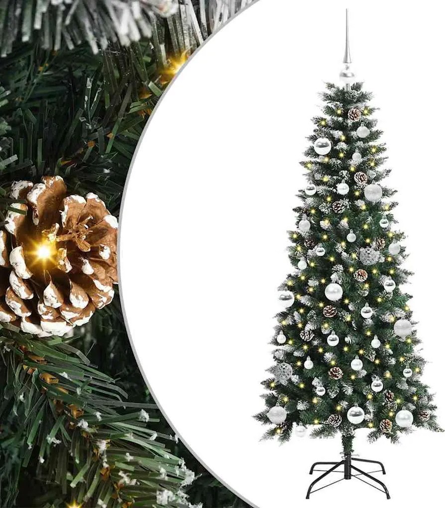 Umělý vánoční stromeček Zelená 150 cm PVC, plast a ocel 3395813