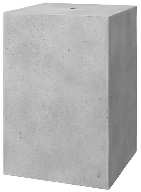 creative cables Betonové stínidlo Cube pro závěsné lampy s kabelovou svorkou a objímkou E27 Barva komponentu: Světlý beton