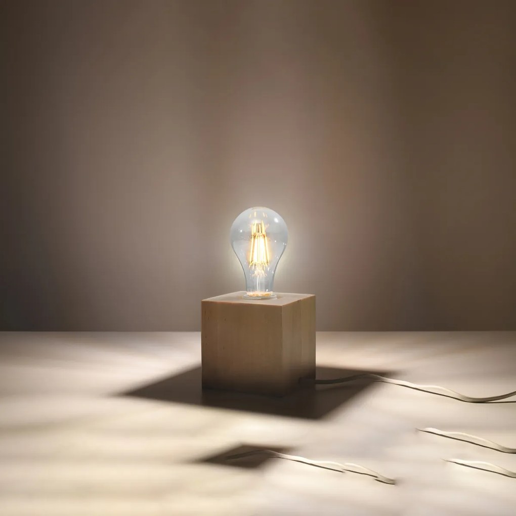 Sollux Lighting Stolní lampa ARIZ dřevo