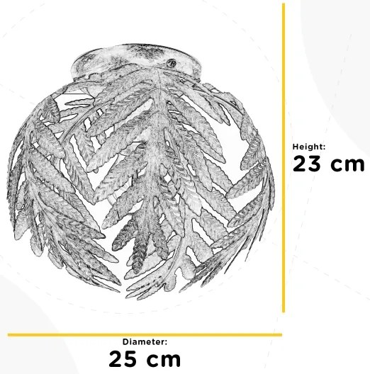 ONLI - Stropní svítidlo FELCE 1xE27/22W/230V bronzová