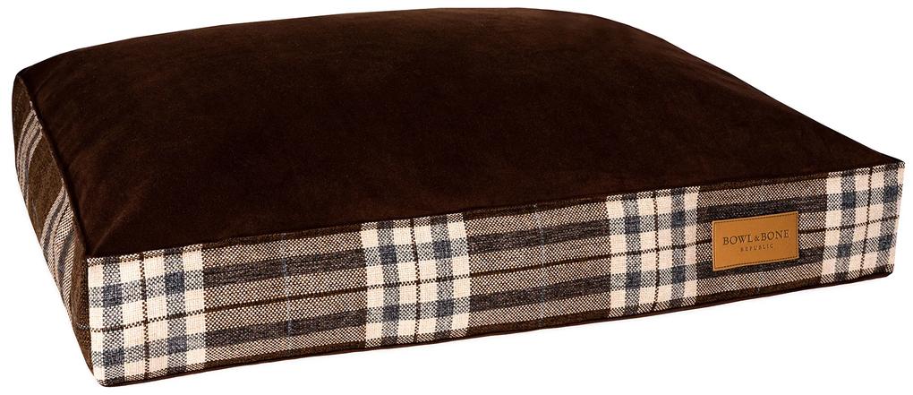 Bowl&Bone Republic Luxusní matrace pro psa Scott Brown VELIKOST: S- 70 x 50 x 10cm