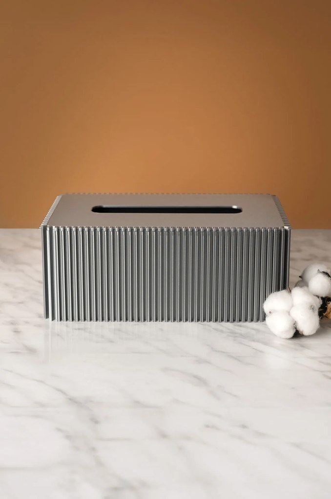 BOX SETA - Designový box na jednorázové kapesníčky, šedá