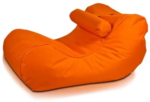 Sedací vak Lehátko XL polyester TiaHome - Oranžová