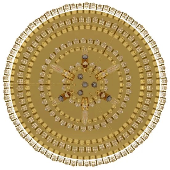 Eglo 39612 - Stropní svítidlo CALMEILLES 10xE14/25W/230V pr. 78 cm
