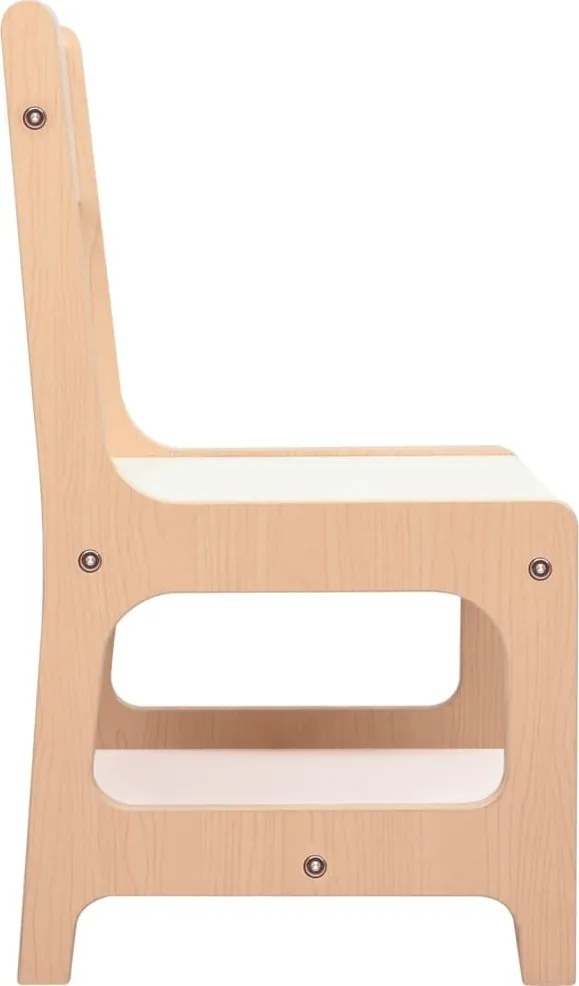 vidaXL Dětský stůl se 2 židlemi MDF [80284] Barva: Hnědá