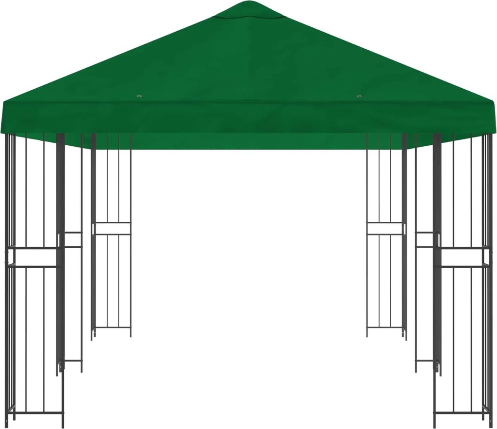 Zahradní altán 6 x 3 m Zelená Polyester a ocel 190 gsm 3375986