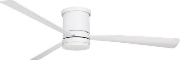 NV 9953015 Stropní ventilátor se světlem SILKY matná bílá ocel a sklo bílé dřevené listy 5 rychlostí 35W LED 18W 3000K - NOVA LUCE