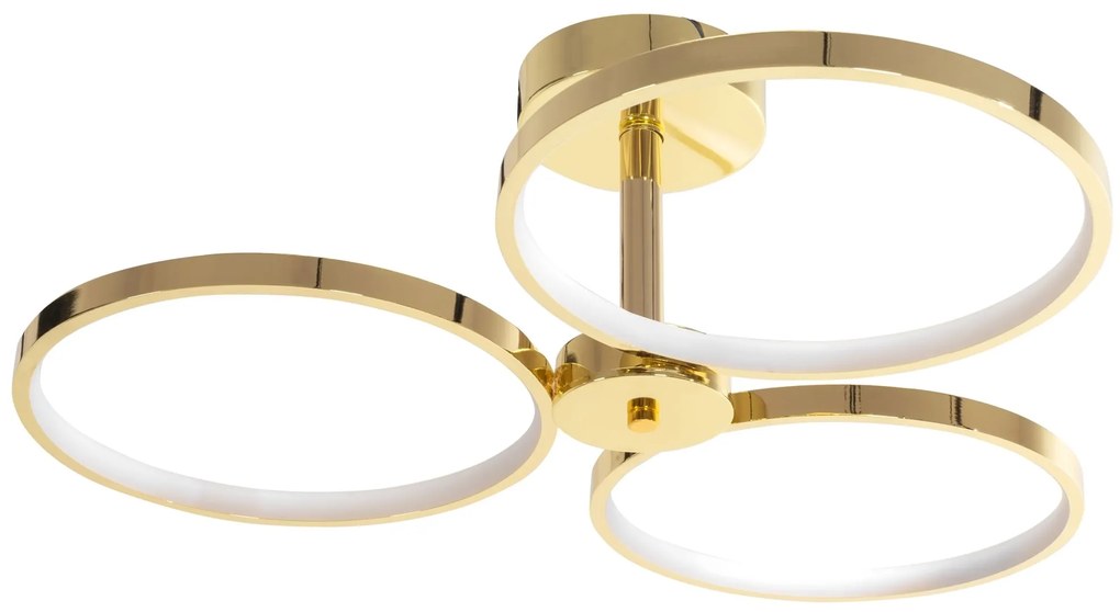 Toolight, LED stropní svítidlo + dálkové ovládání APP993-C, zlatá, OSW-08149