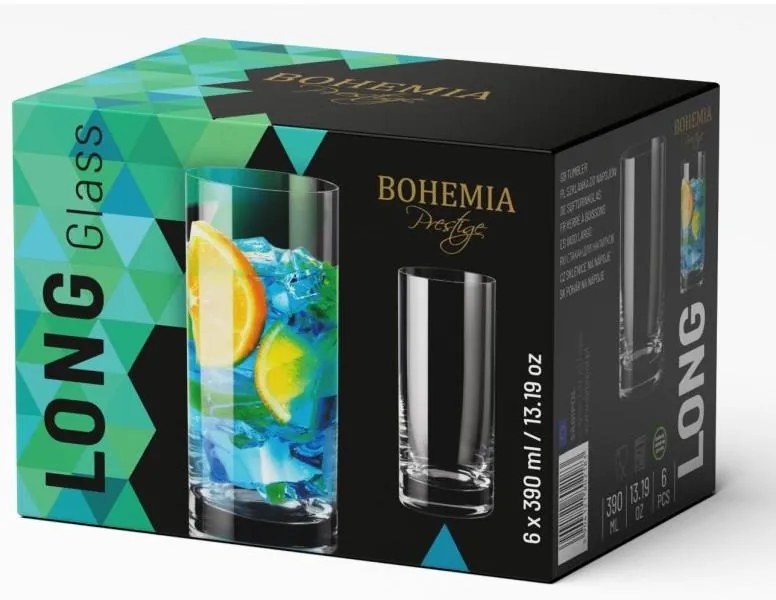 BOHEMIA PRESTIGE SKLENICE NA VODU 390ML SADA 6 KS