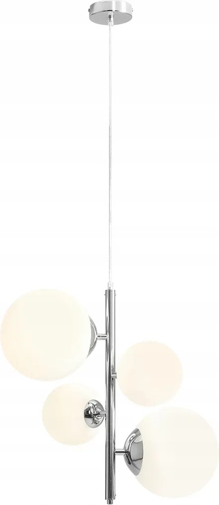 Závěsná lampa Bloom 4 Chrome 1091L4 Aldex