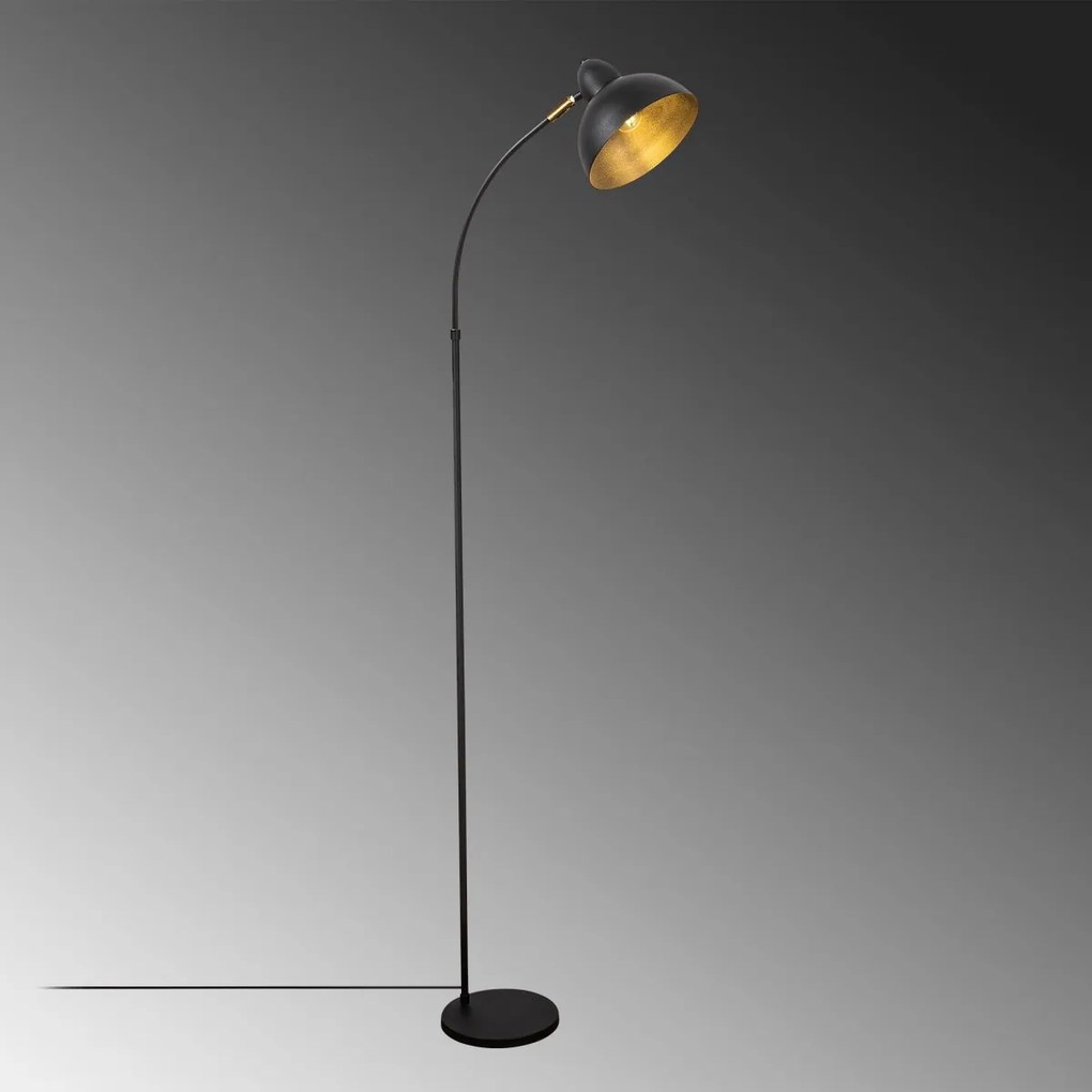 Stojací lampa Varzan 162 cm černá